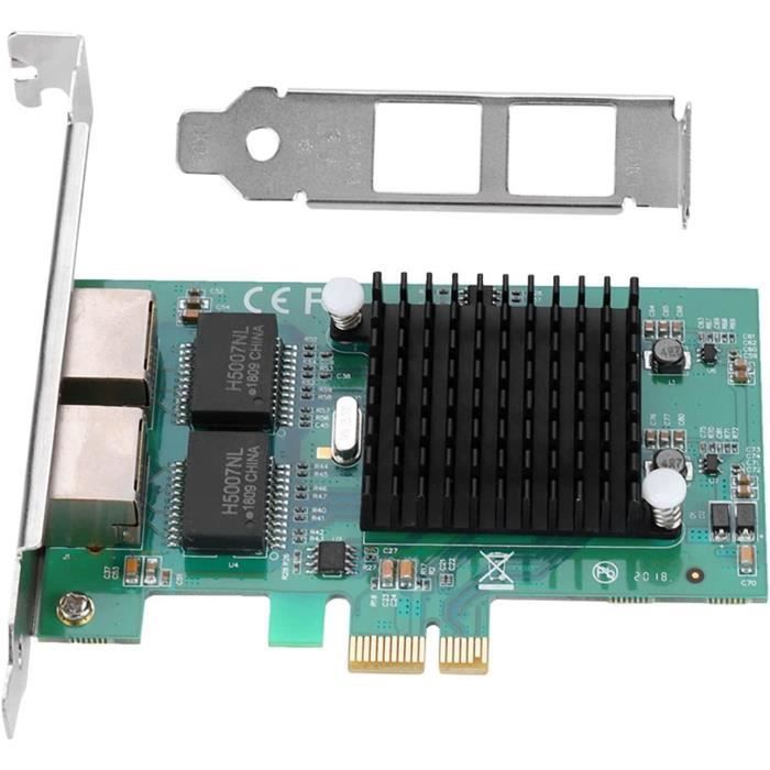 Carte Réseau sans Fil, Double 2 Ports RJ45 LAN Gigabit Ethernet ...