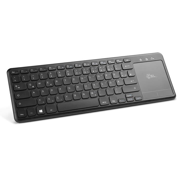 Mini clavier sans fil 2 en 1 avec pavé tactile Clavier QWERTZ, nano ...