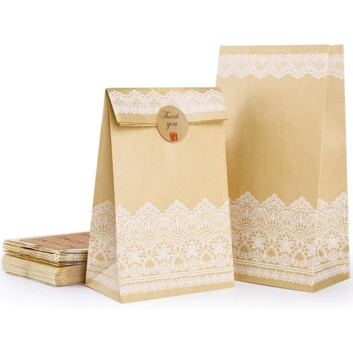 Sac Alimentaire Et Pour Sandwich - Cadeau Papier Kraft 30 X Sacs ...