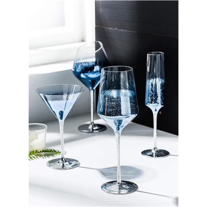 Verre à vin avec ciel étoilé - Verres à champagne - Verres à cocktail ...