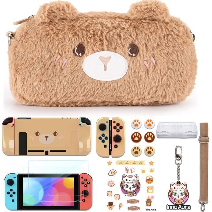 Étui et Housse pour Nintendo Switch,15 en 1 Switch Accessoires avec ...