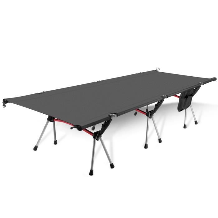 Jiubiaz Lit de camp Lit camping pliable jusqu'à 150 kg avec sac de ...