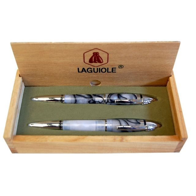 PARURE 2 STYLOS LAGUIOLE LACALM BLANC - Cdiscount Beaux-Arts et Loisirs ...