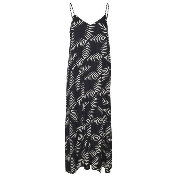 Robe longue - Vero Moda - Noir - Coupe fluide - Sans Manches - Col V ...