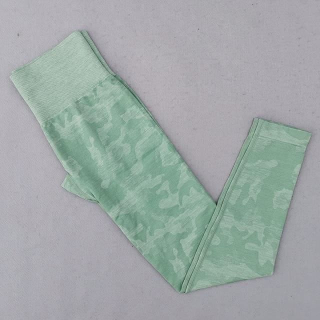 Pantalon de sport,Pantalon de sport anti-Squat pour femmes, Leggings camouflage sans couture ...