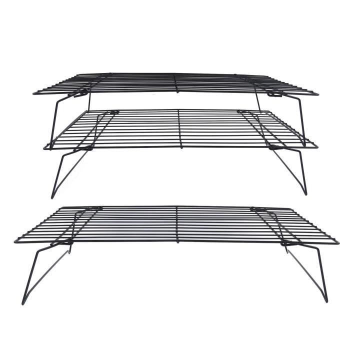 Grille de cuisson en fer de 13 pouces - MXZZAND - Design à 3 niveaux ...