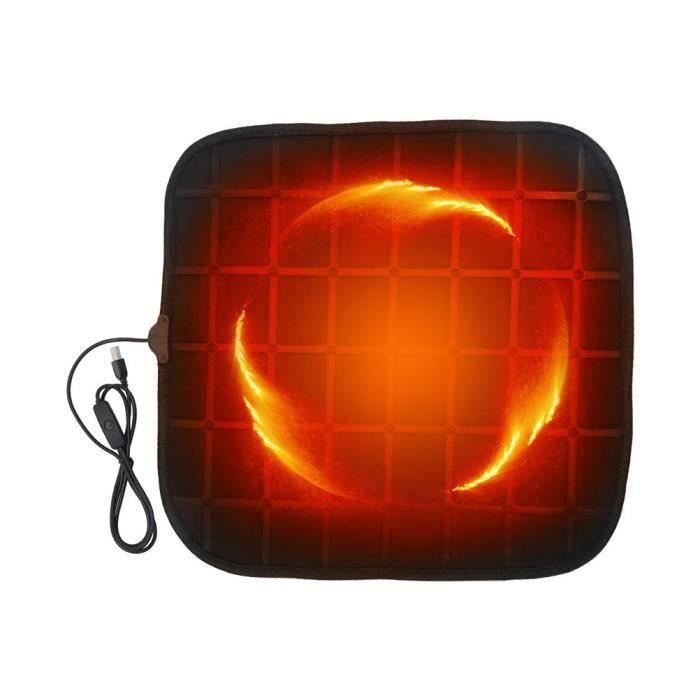 Qualité-1PCS coussin chauffant Siège chauffant USB pour voiture Noir ...