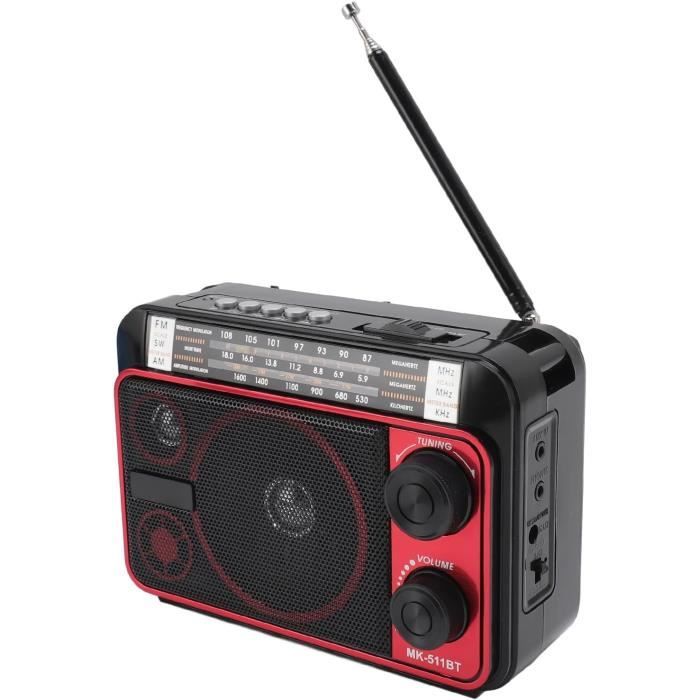 Radio Portable AM FM SW à Ondes Courtes, Radio Multibande à Piles avec ...