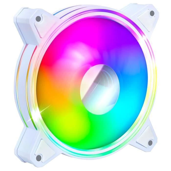 Ventilateur De Boîtier Pc Gamer Mirror 1X120Mm - Flux D‘Air Élevé - Rgb Adressable Led Pwm 3 ...