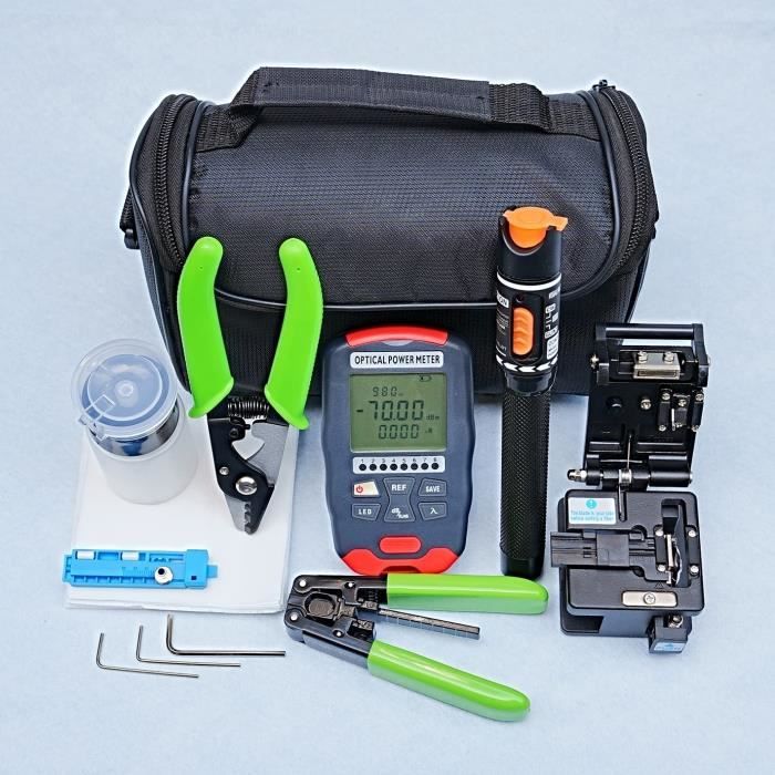 QIIRUN FTTH Kit Fibre Optique, Kit outils de connexion FTTH avec Power ...