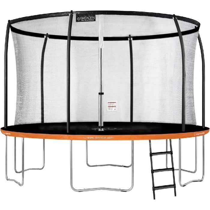 GREADEN Trampoline de Jardin Certifié TÜV GS, Trampoline Rond Fitness ...