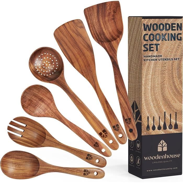Ustensiles De Cuisine Bois Set De Cuill res Spatules Eois R sistantes Ustensiles De Cuisine Bois Set De Cuill res Spatules Eois R sistantes