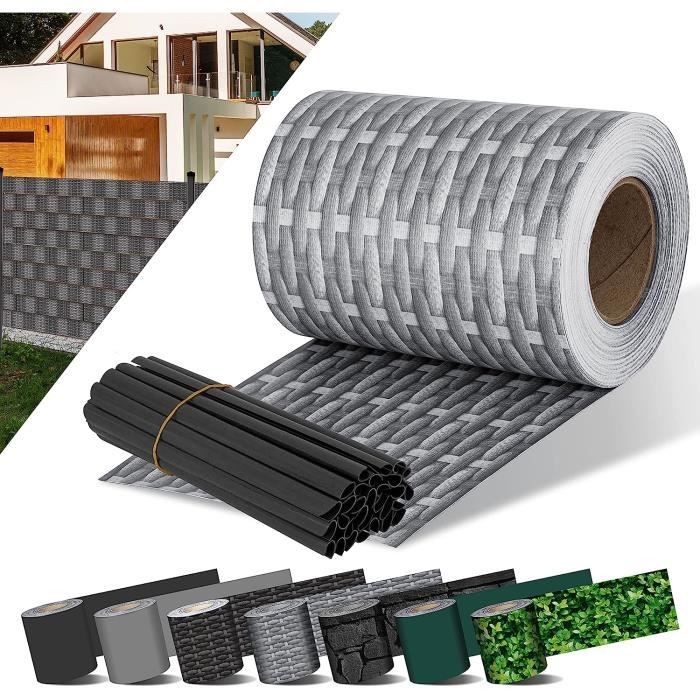 ® Bandes Brise-Vue En Pvc De Rouleau Brise-Vue Clôture En Treillis Double Opaque | Résistant Aux ...