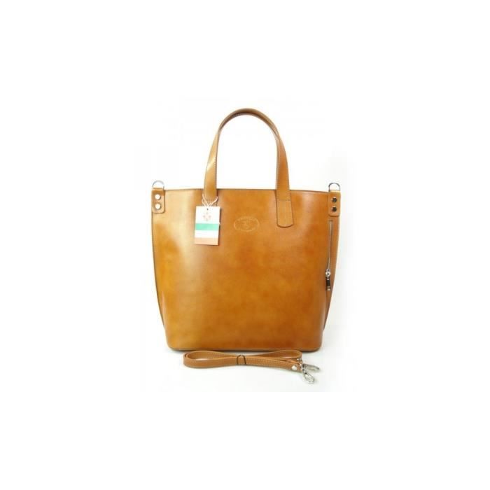 Sac VERA PELLE SB546C Marron - Femme/Adulte - Cdiscount Jardin