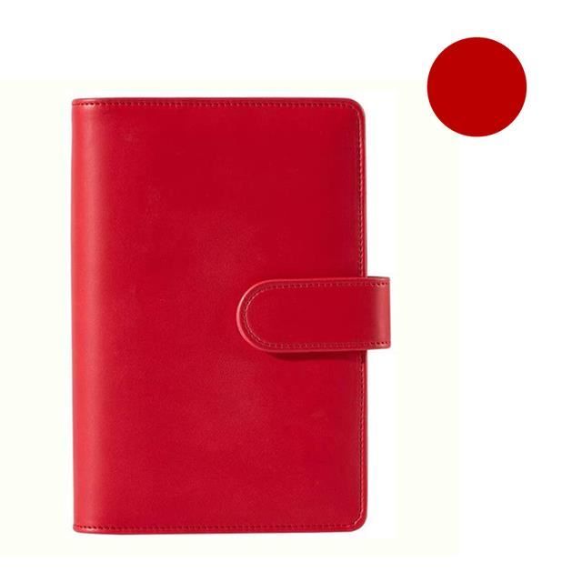 CARNET DE NOTES,Red-A5--Reliure en cuir PU, couleur macaron A6-A5, pour ...