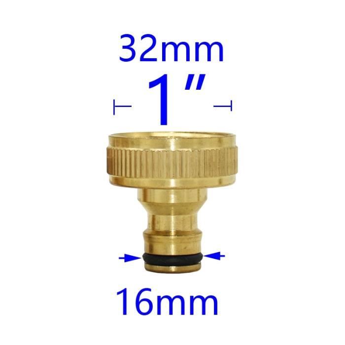 1inch Female -Connecteur rapide en laiton, filetage 1-2 "3-4" 1 ", connecteur à mamelon M22-24 ...