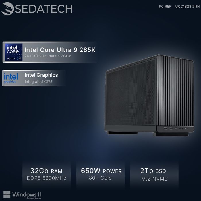 Sedatech Mini-PC Professionnel Micro ATX • Intel Core Ultra 9 285K ...