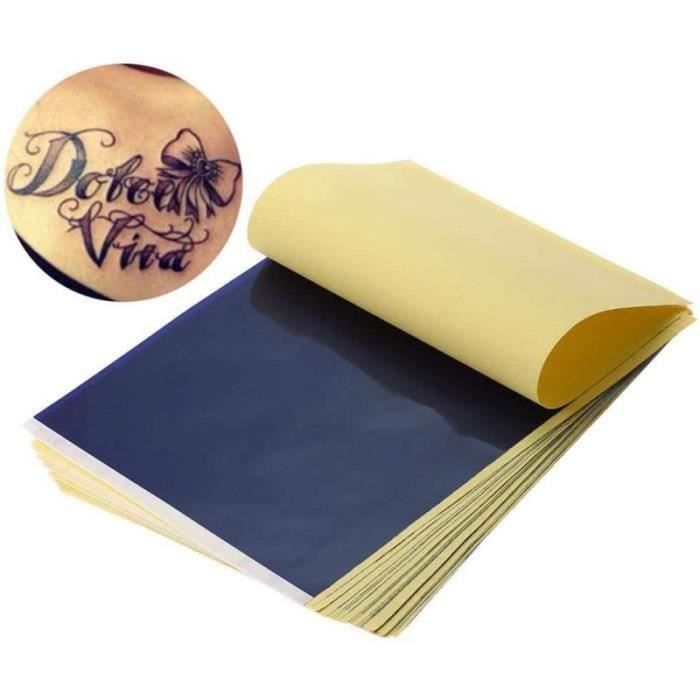 STENCIL - PAPIER - FEUILLE DE TRANSFERT THERMIQUE 50 feuilles papier ...