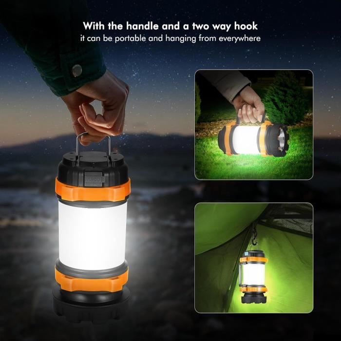 Torche Led Rechargeable, Lampe De Poche À Faisceau Haute Puissance 4400 ...