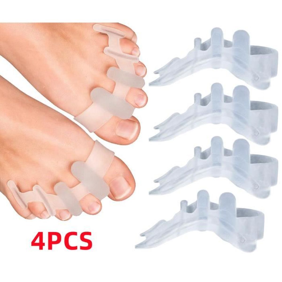 Séparateur d'Orteil,ecarteur orteil silicone gel,Correcteur Petit ...