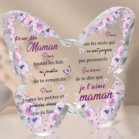 Cadeau Anniversaire Maman, Cadeau Maman Plaque Acrylique, Cadeau ...