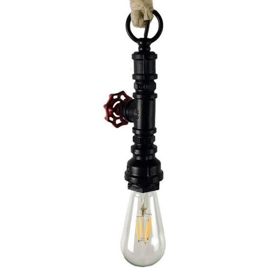 Éclairage Rétro Tuyau D'Eau En Fer Industriel Chandelie Lustre En Corde ...