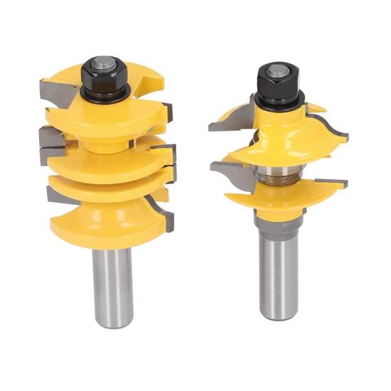 EJ.life Stile Rail Routers Bits, Entry Door Tenon Router Bit 2Pcs/Set ...