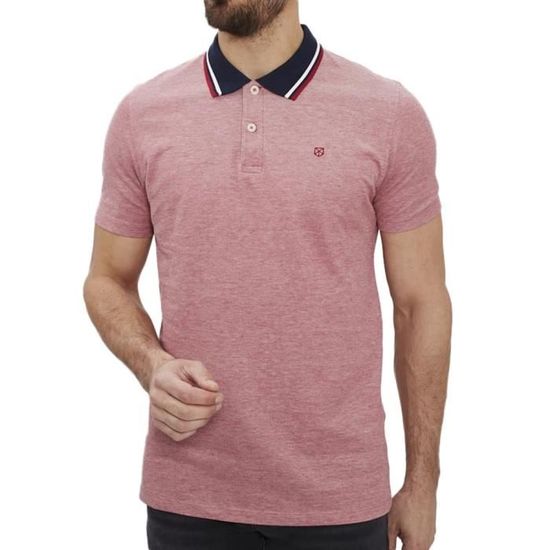 Polo Rouge Homme Jack & Jones Paulos Play Red - Cdiscount Prêt-à-Porter