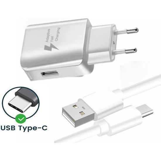 Chargeur - Xiaomi - Redmi Note 7 - Fast Charger 3A - Câble USB-Type C ...