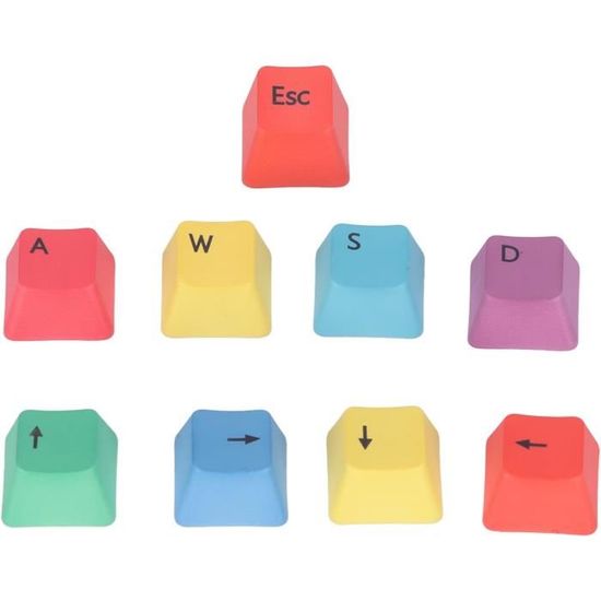 Touches De Clavier Mécanique, Touches Wasd, Capuchon De Touche Fléchée ...