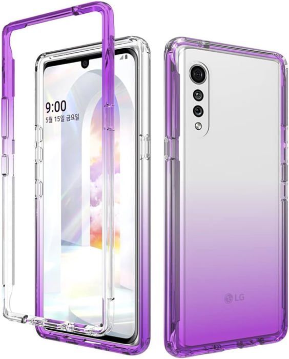 Coque étui en Gradient Color Mince pour LG Velvet 5G/4G, TPU Gel ...