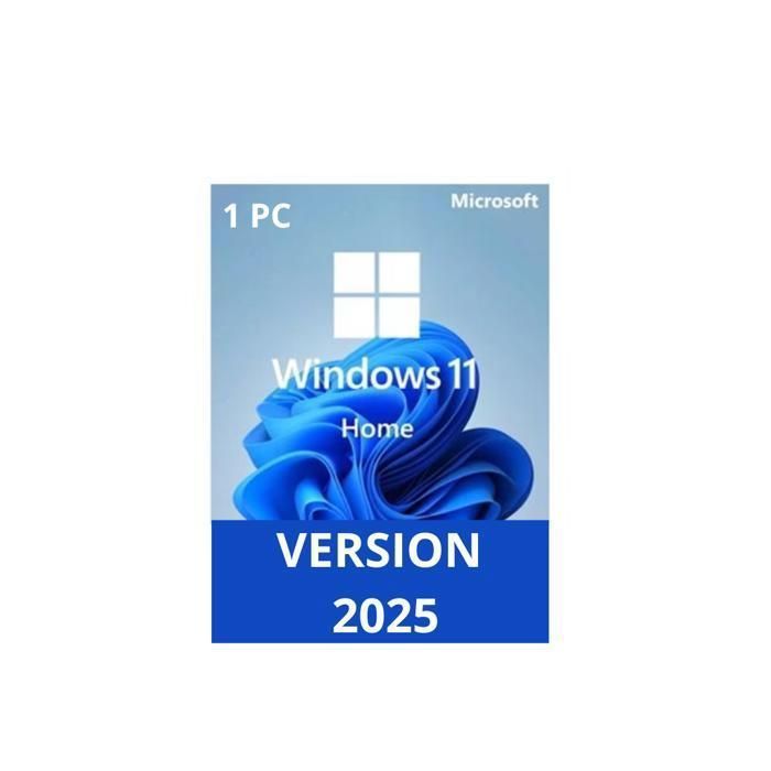 Windows 11 Famille (Version 2025) – Licence 1 PC à télécharger - Cdiscount