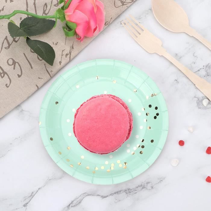 Akozon plat jetable 8pcs assiette en papier jetable plateau vaisselle à ...