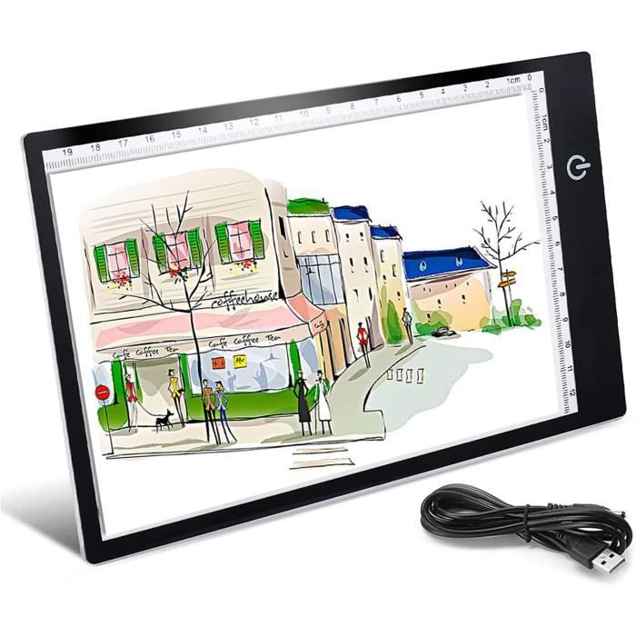 Panneau Lumineux LED A5 - Panneau de Dessin - Luminosité Réglable ...