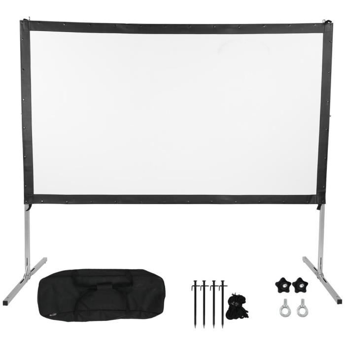 WXS Écran de projection, écran de projection pliable portable, 4K Ultra ...