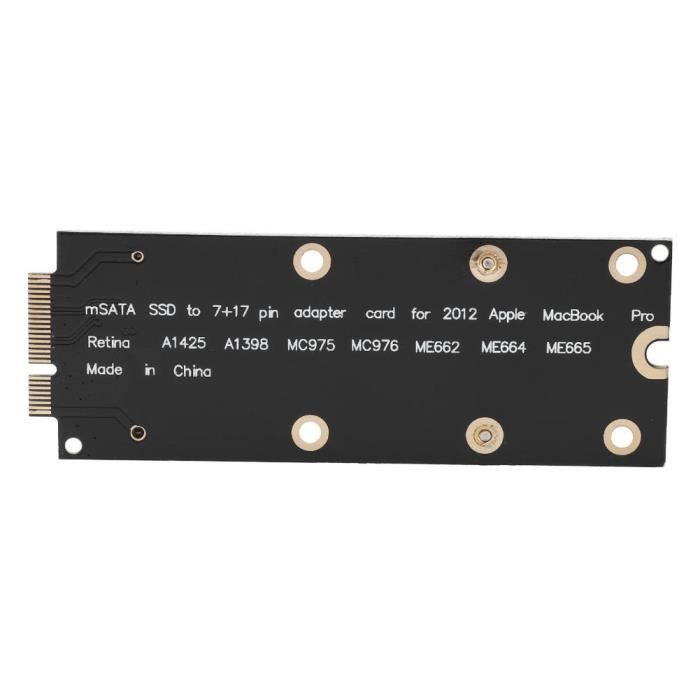 Ashata adaptateur convertisseur SSD Carte adaptateur mSATA SSD vers SATA pour MacBook Pro 2012 ...