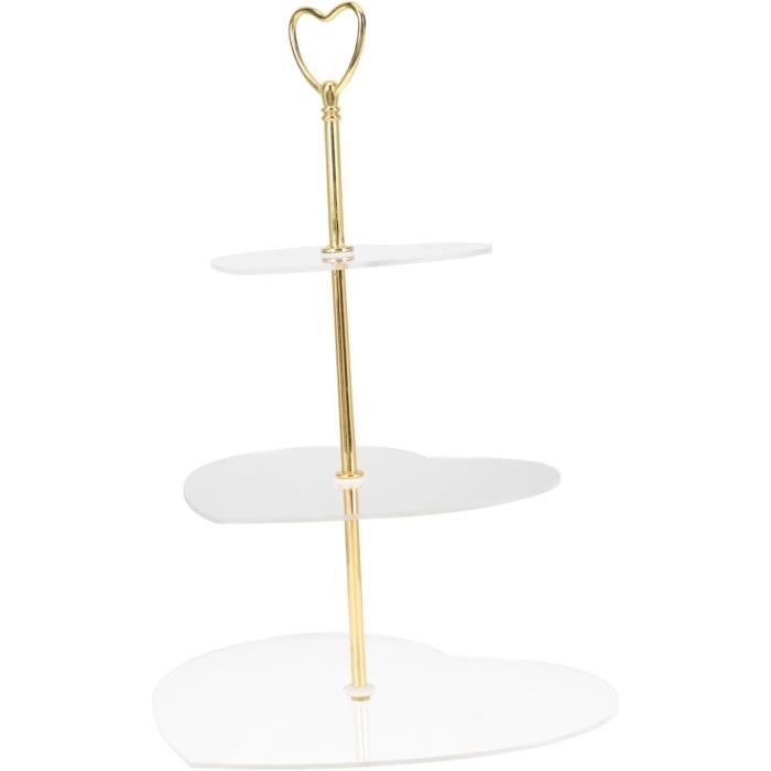 Tour De Gâteau De Mariage Support À Dessert Coeur Plateau À Cupcake ...