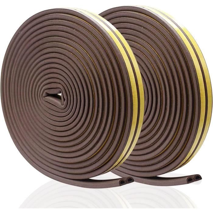2 Pack Bande De Joint 5M Bande De Joint D'Étanchéité Porte 9 * 6Mm ...