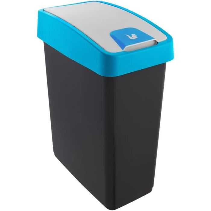 Premium Waste Bin with Flip Lid, Soft Touch, 25 Litre, Magne, Blue[225 ...