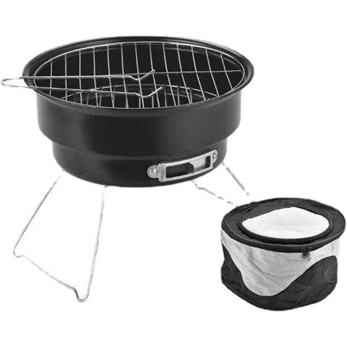 Sac à charbon de bois pliable pour barbecue rond et portable[1288 ...