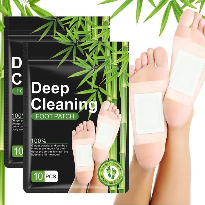 Detox Foot Patches, 20 Pièces Détox Pour Les Pieds Patchs, Deep Cleansing Patch Pieds, Favorise ...
