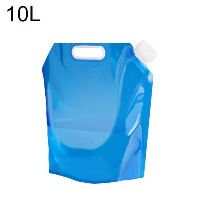 Sac d'eau pliable - Portable - 5L/10L - Écologique - Idéal pour camping et voyages - Cdiscount