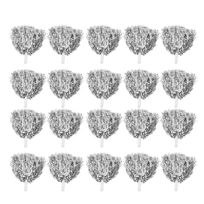 Pompons Cheerleading 20pcs Cheering Squad Main Fleur 3.3in Poignée ...
