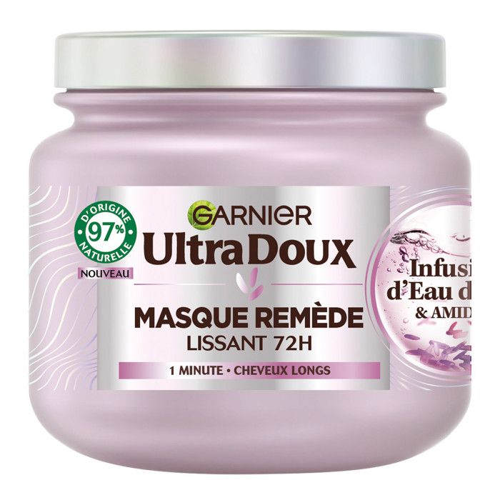 Garnier Ultra Doux Masque Remède Lissant Infusion d'Eau de Riz 340ml ...