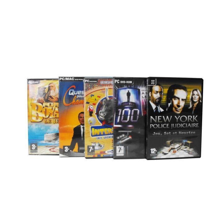 Pack 5 jeux TV - Volume 1 - PC - Cdiscount Jeux vidéo