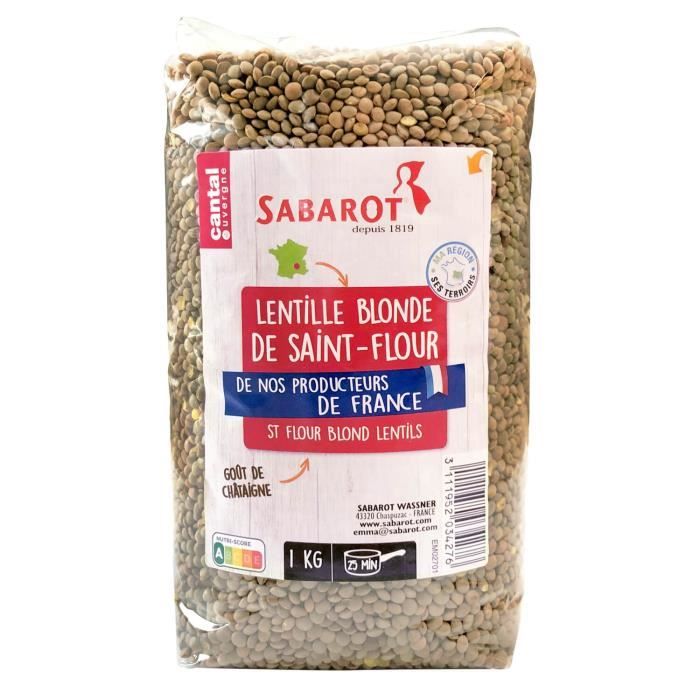 Lentilles blondes de saint flour sachet de 1kg Sabarot - Cdiscount Au ...