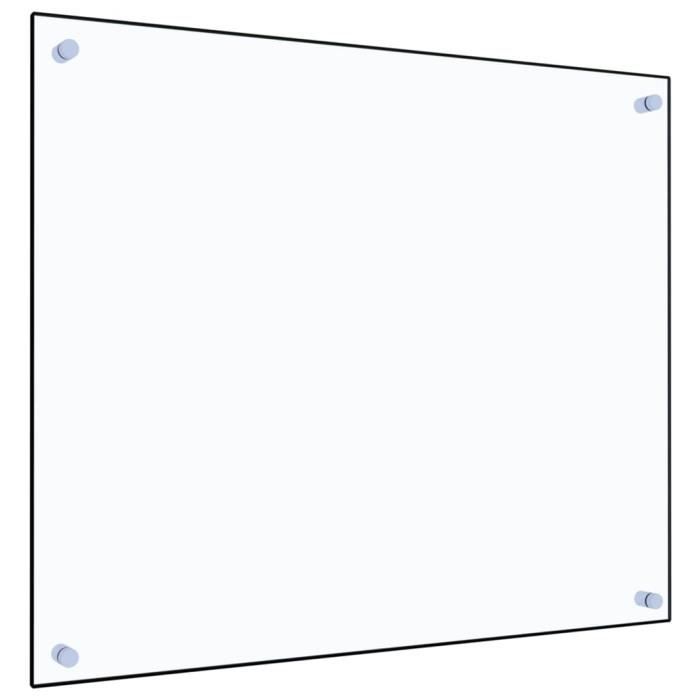 Dosseret de cuisine - SALUTUYA - TJ5433 - Verre trempé - 70x60 cm ...
