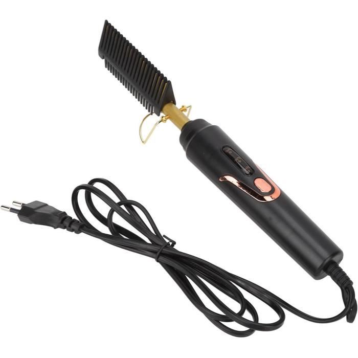 Peigne À Lisser Électrique, 2 En 1 Chauffage Rapide Lisseur Brosse Styling Peigne Peigne À ...