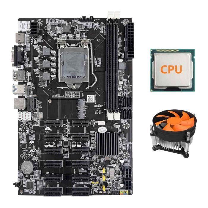B75 12 PCIE ETH Mining Motherboard+Random CPU+CPU Cooling - Cdiscount ...