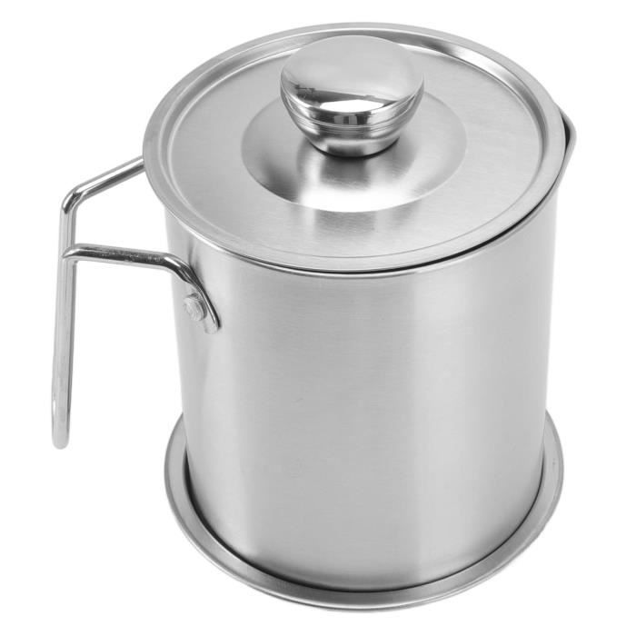 Tbest pot de récipient d'huile Récipient de graisse de bacon Récipient ...